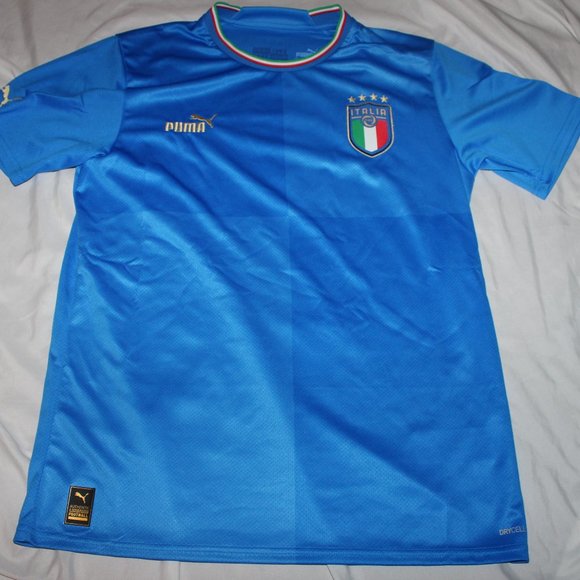 Puma | Shirts | New Puma Italy Figc Replica Blue Home Soccer Jersey ...